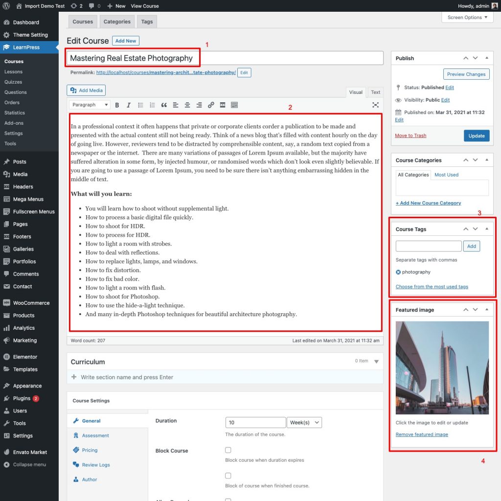 How to create a course – ThemeGoods