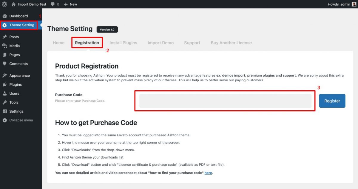 purchase code – ThemeGoods Documentations